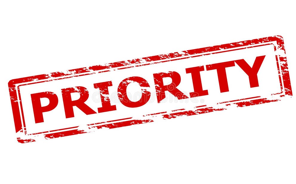 Priorité illustration stock. Illustration du rouge, symbole - 92047804