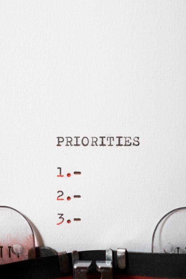 Priorities list view stock image. Image of ideas, motivation - 198364055