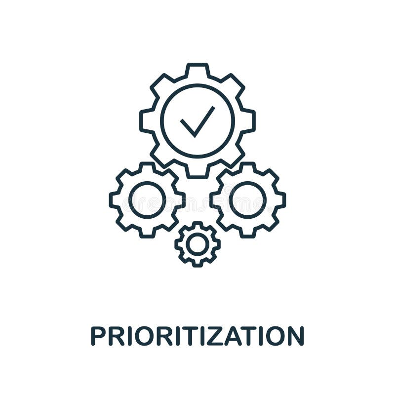 Prioritization Icon. Line Style Element from Business Intelligence ...