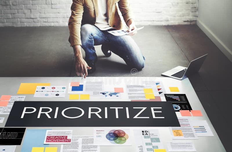 Prioritize Emphasize Efficiency Important Task Concept Stock Image ...