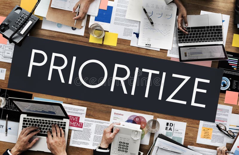 Prioritize Emphasize Efficiency Important Task Concept Stock Image ...