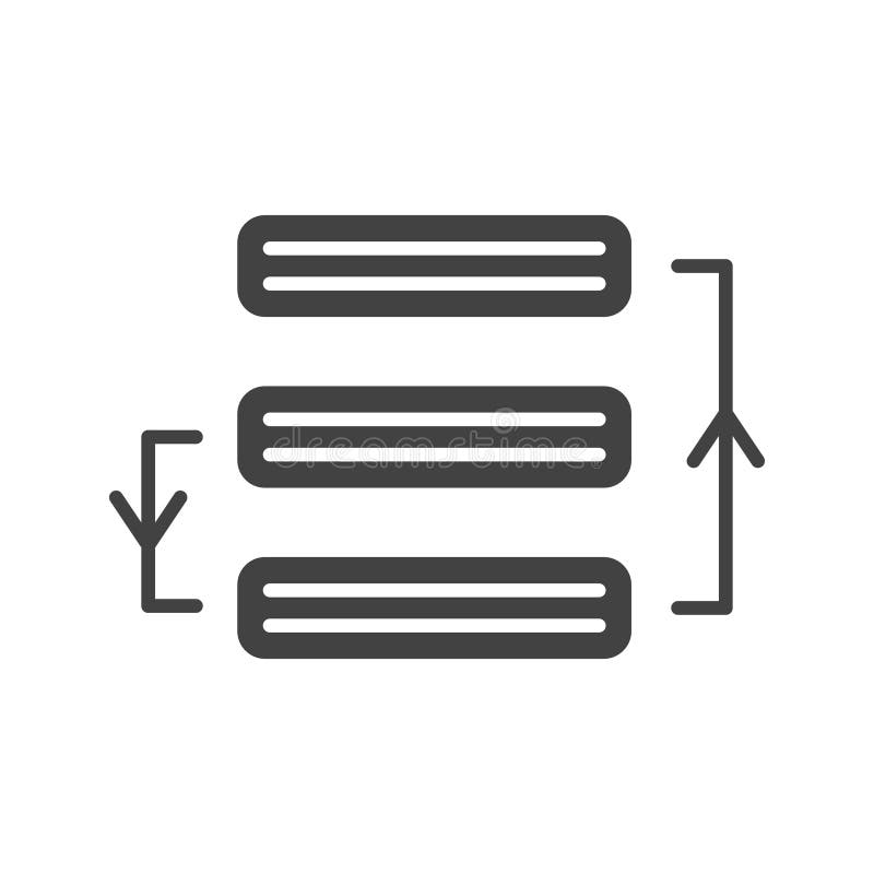 Prioritize Icon. Monochrome Simple Sign from Productivity Collection ...