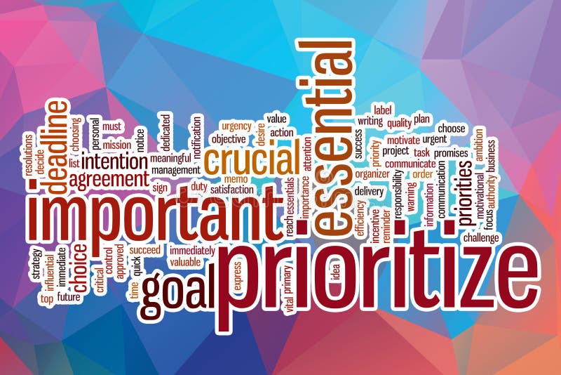 Prioritize Word To Do List Manage Workload Many Tasks Stock ...