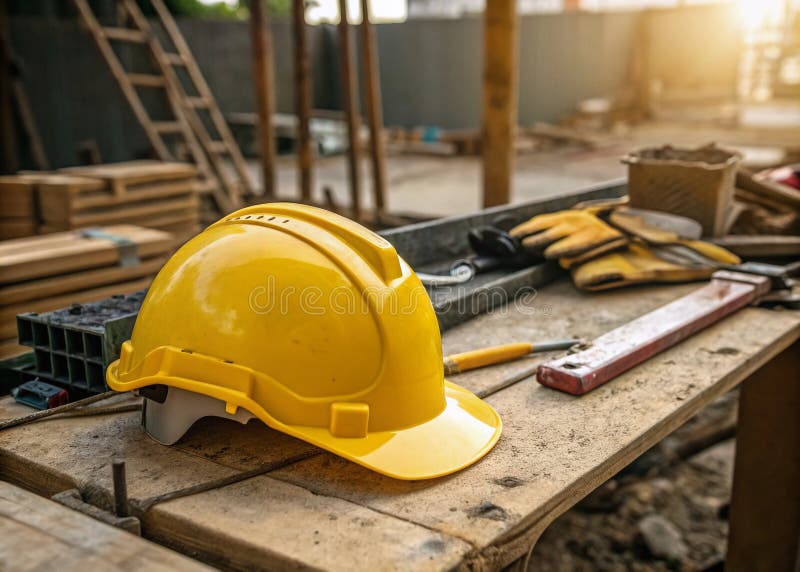 Prioritizing Safety a CloseUp Look at Construction Hard Hats and ...