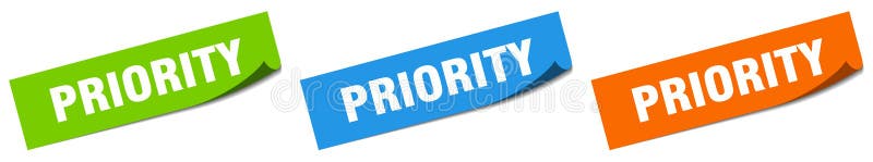 Priority Banner. Priority Speech Bubble Label Set. Stock Vector ...