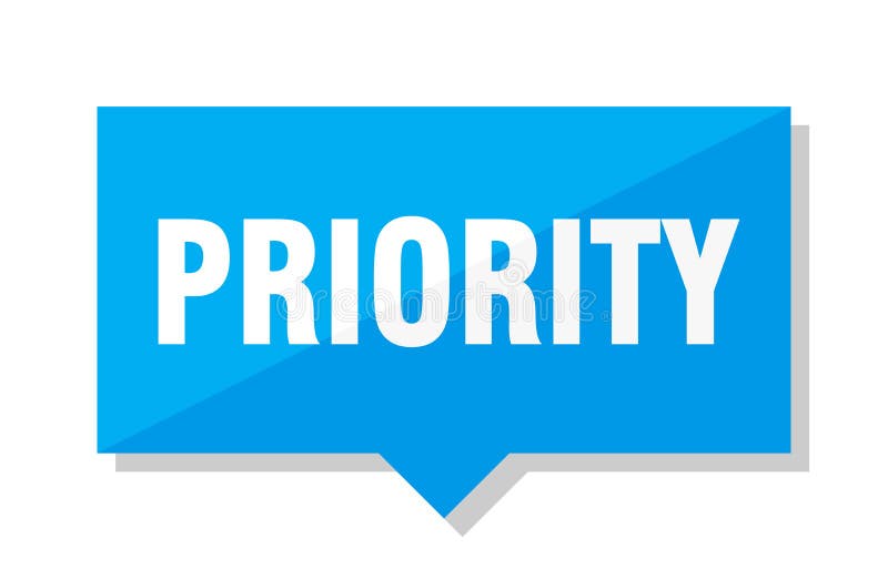 Priority blue stamp stock vector. Illustration of priority - 119421122