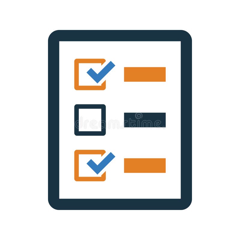 Priority checklist icon stock illustration. Illustration of list ...