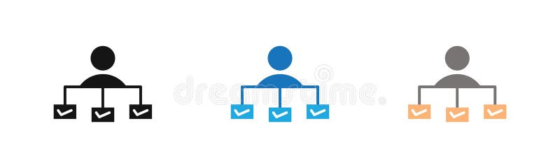 Priority Icon Line Art Logo Set Stock Illustration - Illustration of ...