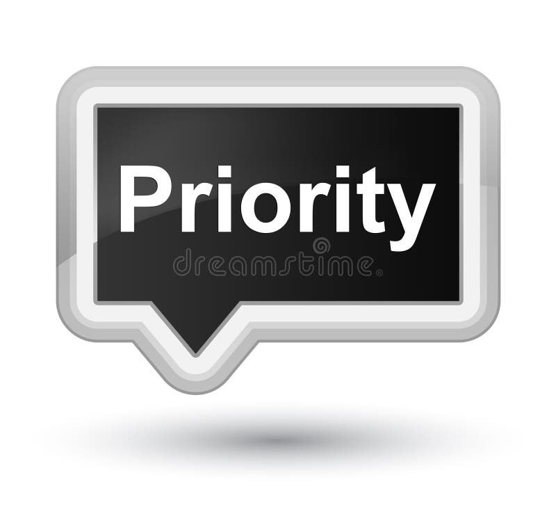 Priority Prime Black Banner Button Stock Illustration - Illustration of ...