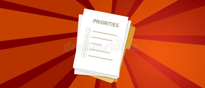 Priority List of Priorities Important Task First Prioritize To Do ...