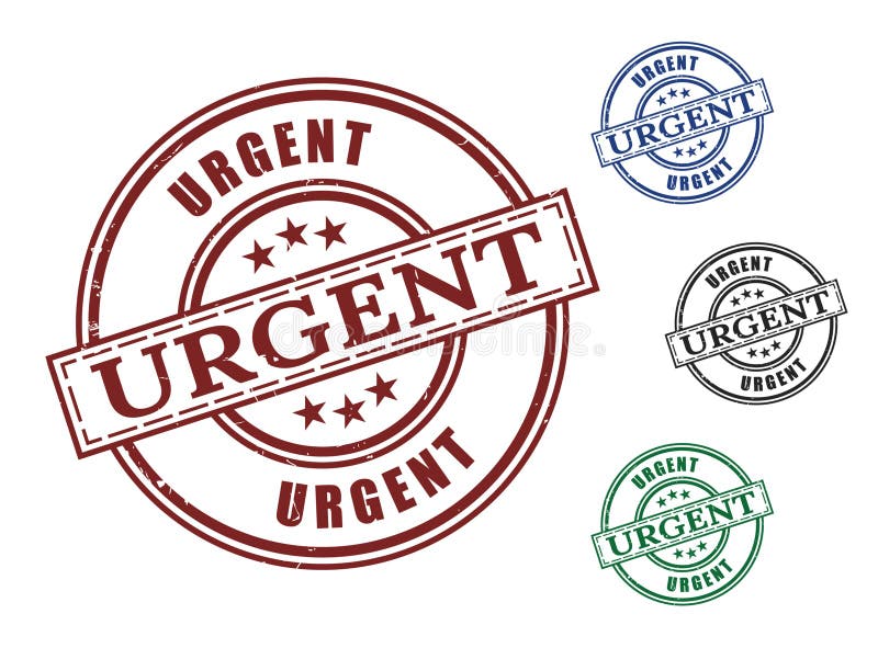 Priority Notice Stamp Set, Urgent Message Label Vector Icons Stock ...