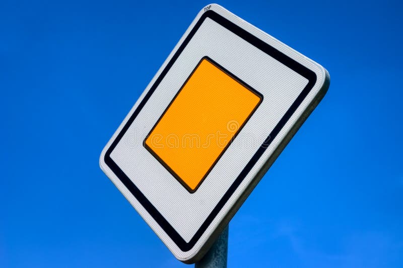 European Priority Road Sign Stock Photos - Free & Royalty-Free Stock ...