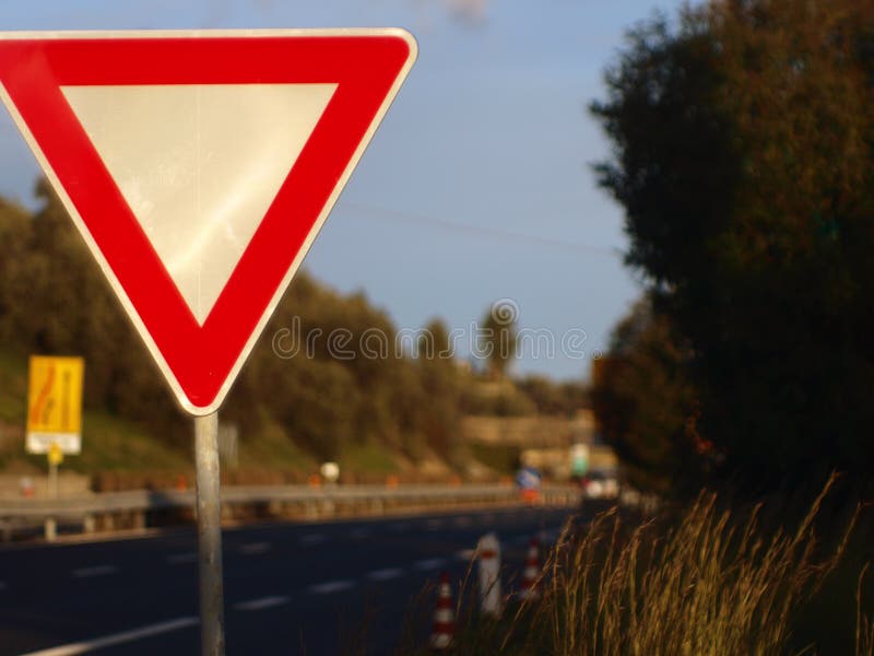 Priority Road Sign stock photo. Image of police, life - 84798670