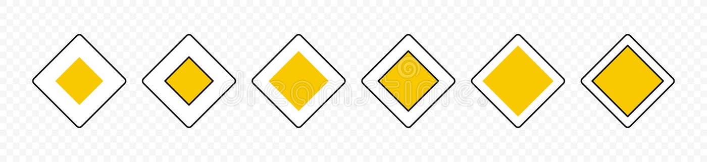 European Priority Road Sign Stock Illustrations – 172 European Priority ...