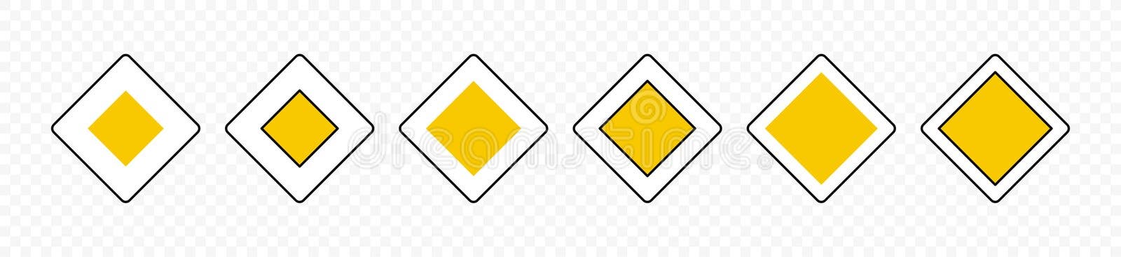 European Priority Road Sign Stock Illustrations – 172 European Priority ...