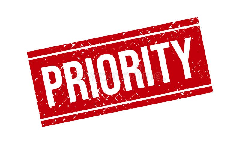 Priority Rubber Stamp. Red Priority Rubber Grunge Stamp Seal Vector ...