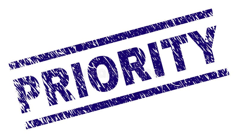 Grunge Textured PRIORITY Stamp Seal Stock Vector - Illustration of text ...