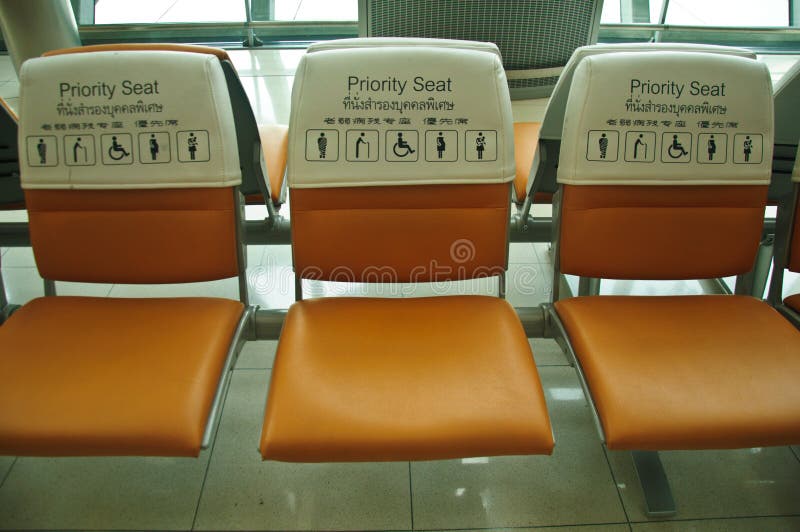 Priority seat stock photo. Image of chair, room, gate - 47613836