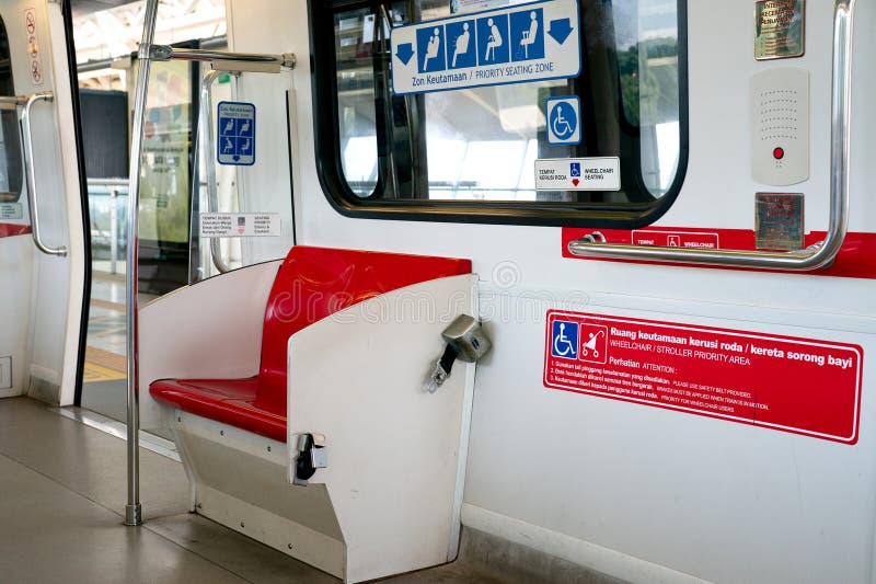 Priority seating zone stock photo. Image of safety, transit - 335070986