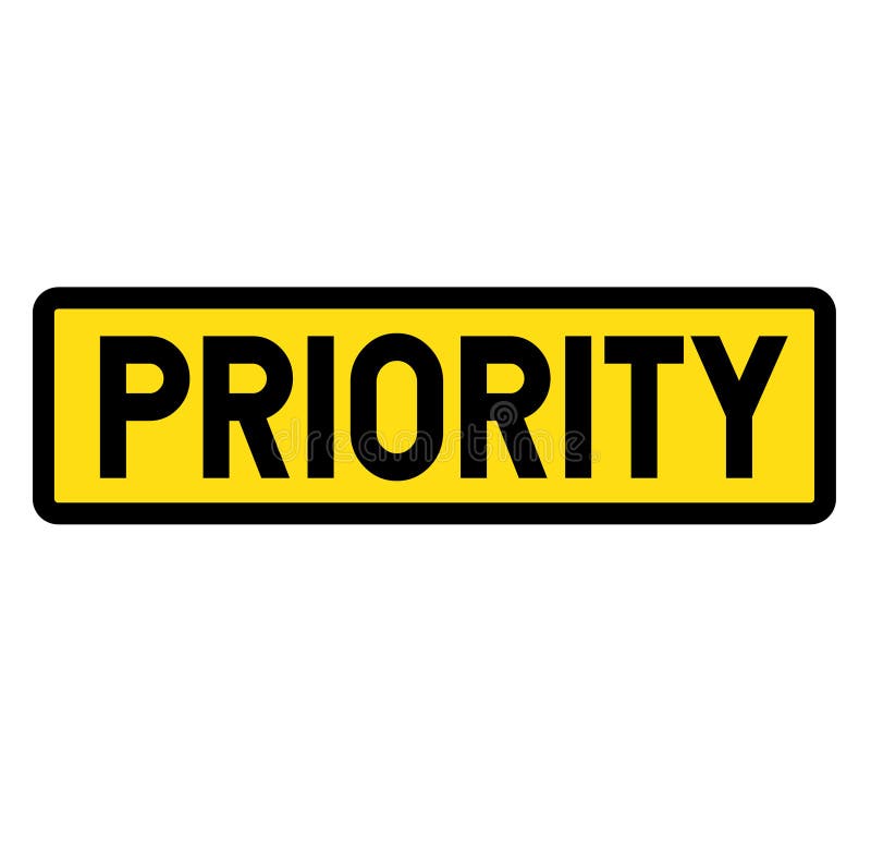 Priority sign stock illustration. Illustration of empty - 30268760