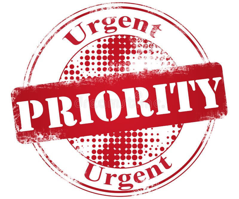 Priority stamp stock photo. Illustration of imprint, deadline - 22985598