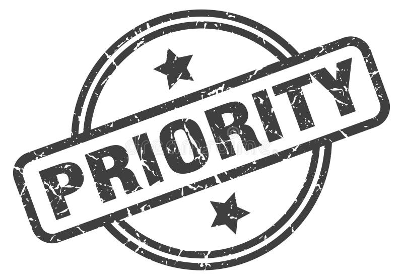 Priority stamp stock vector. Illustration of background - 148240969