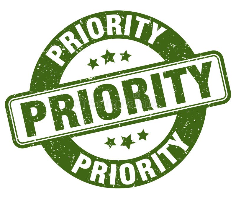 Priority Stamp. Priority Label. Round Grunge Sign Stock Vector ...