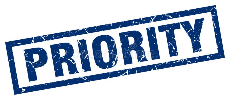 Priority stamp stock vector. Illustration of isolated - 122113186