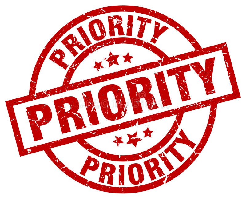 Priority stamp stock vector. Illustration of vector - 122368360