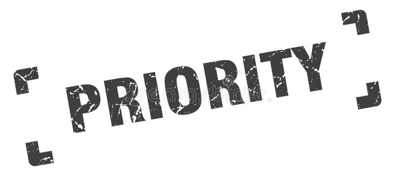 Priority stamp stock vector. Illustration of grunge - 153666589