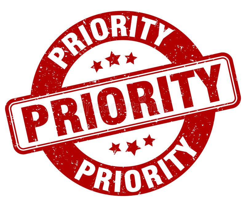 Priority Stamp. Priority Label. Round Grunge Sign Stock Vector ...