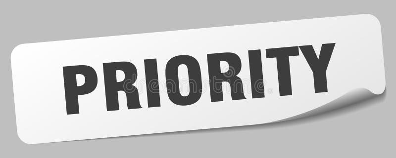 Priority Sticker. Priority Label Stock Vector - Illustration of vector ...