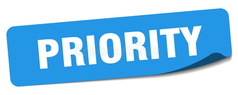 Priority Sticker. Priority Label Stock Vector - Illustration of ...