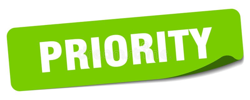 Priority Sticker. Priority Label Stock Vector - Illustration of vector ...
