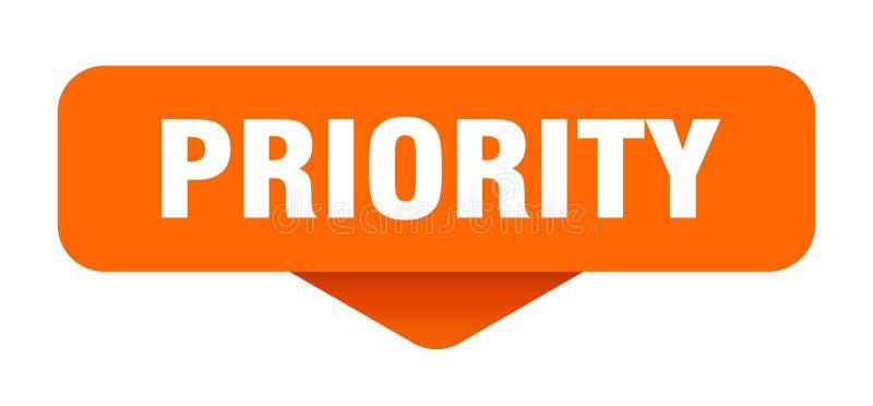 Priority Sticker. Priority Sign on Transparent Background Stock Vector ...