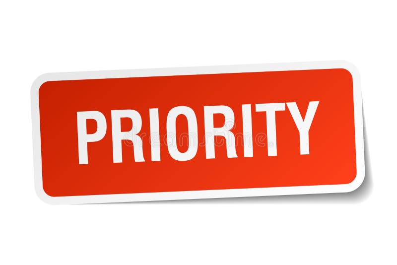 Priority sticker stock vector. Illustration of sticker - 120120026