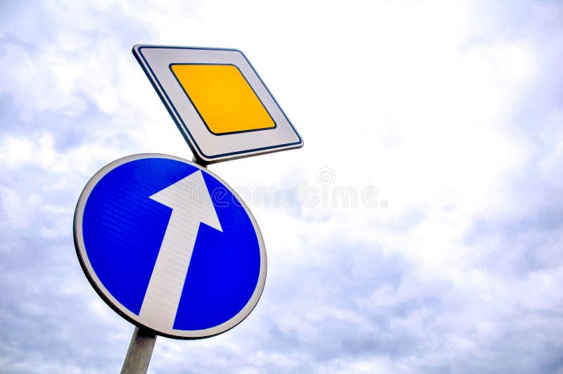 Priority traffic sign stock photo. Image of priority - 95841058