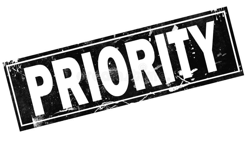 Scratched TOP PRIORITY Rectangle Stamp Stock Vector - Illustration of ...