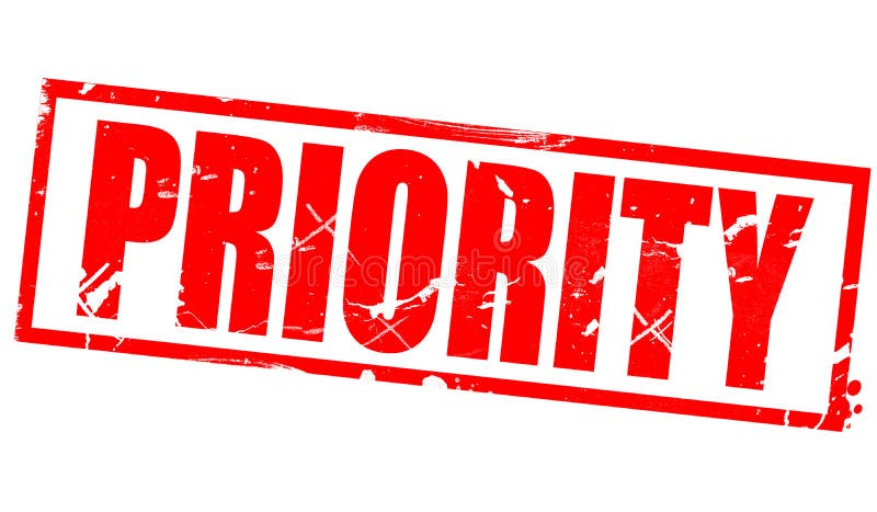 Priority in red frame stock illustration. Illustration of priority ...