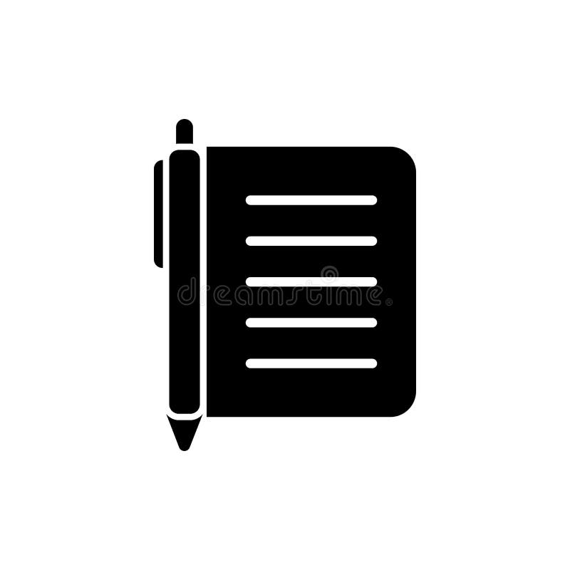 Prise De La Ligne Icône De Note Illustration de Vecteur - Illustration ...