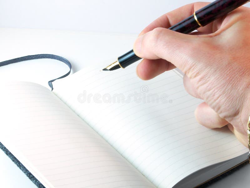 Carnet Pour Prendre Des Notes Avec Un Stylo Photo stock - Image du ...