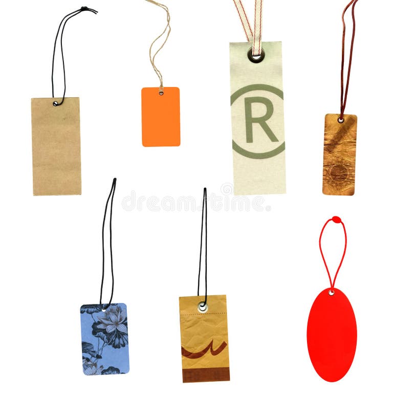 Prise Labels Isolated on White Stock Photo - Image of natural, price ...