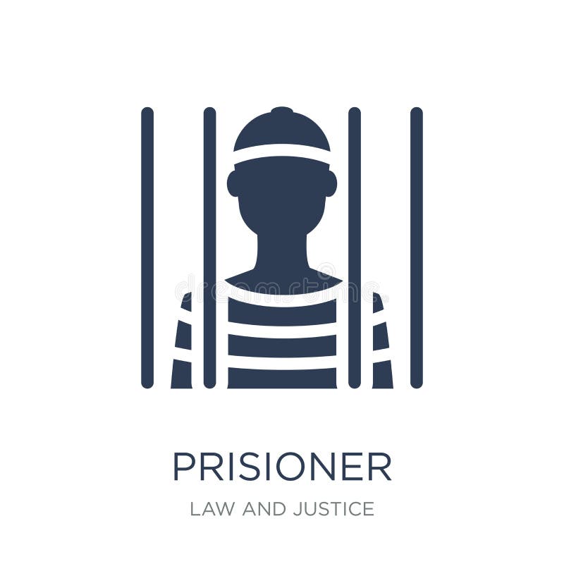 War Prisioner Icon Vector Sign and Symbol Isolated on White Background, War Prisioner Logo ...