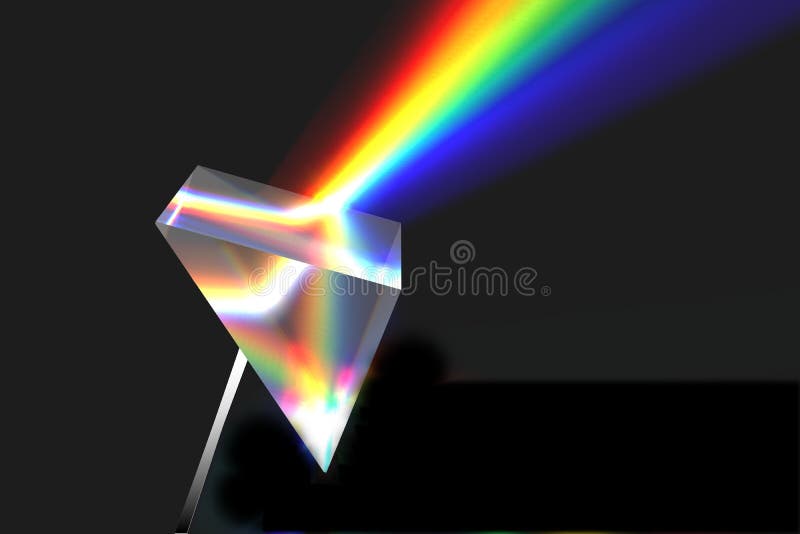 Prism Optical Rainbow Light Ray Spectrum Stock Illustration ...