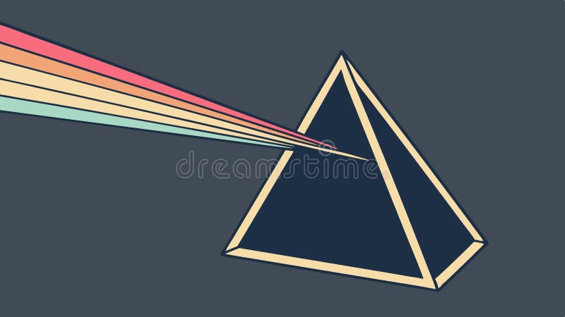 Prism Dispersing Light Spectrum Vector Graphic, Vector Design ...
