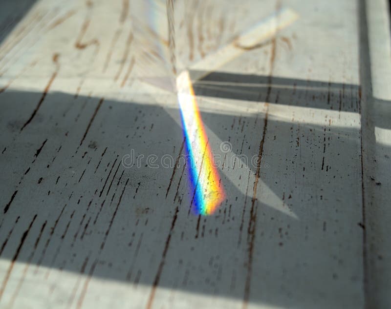 Prism Dispersing Sunlight Splitting into a Spectrum Stock Photo - Image ...