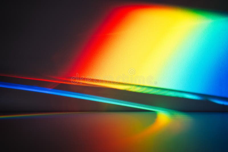 A Prism Full Rainbow Light Background Overlay Stock Image - Image of ...