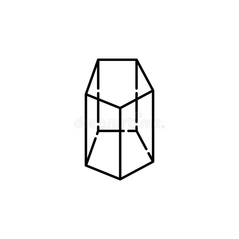 Prism Icon. Geometric Figure Element for Mobile Concept and Web Apps ...