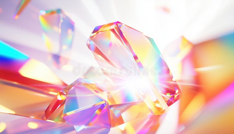 Prism Light Overlay Flare Glossy Ure Stock Illustration - Illustration ...