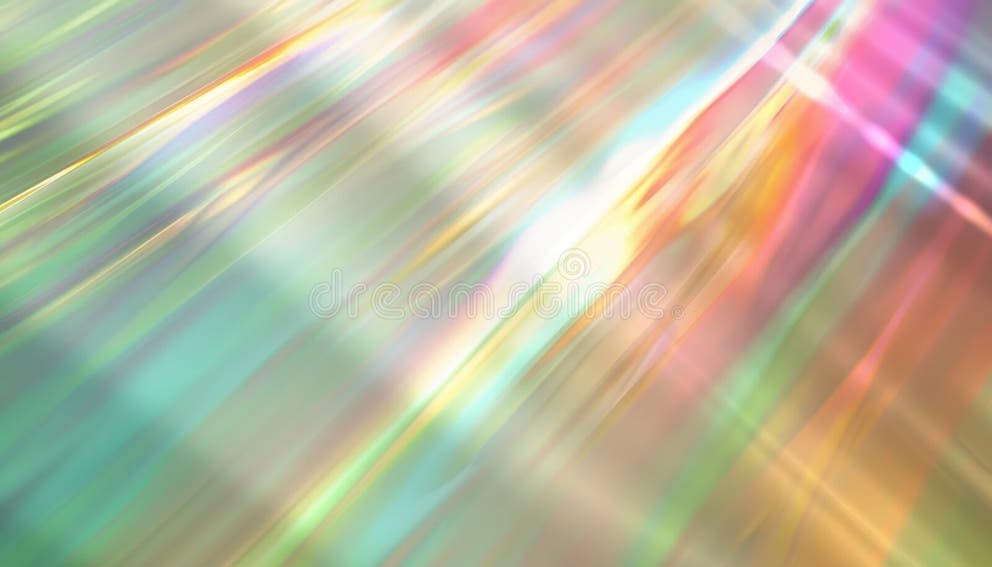 Prism Light Reflection with Rainbow Gradient. Holographic Background ...